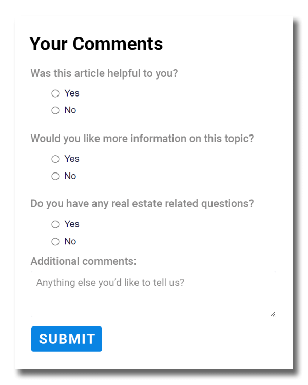 Interactive Surveys - HomeActions™