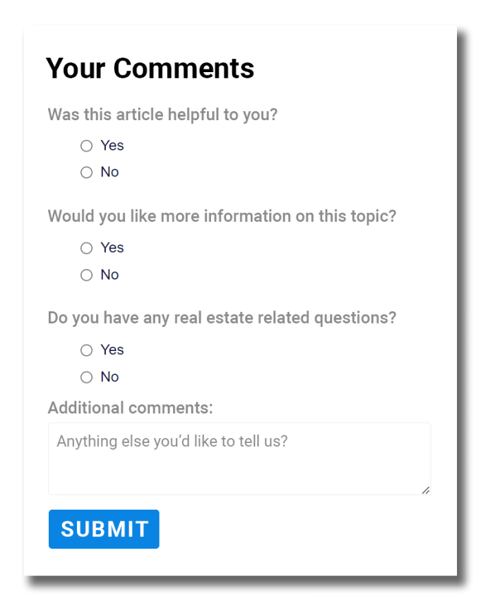 Interactive Surveys - HomeActions™