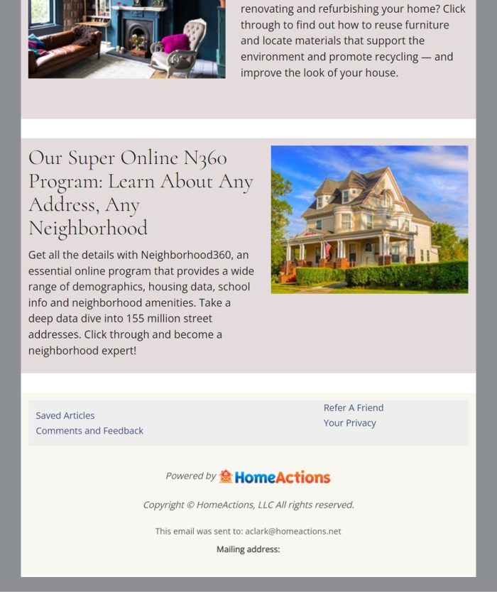 N360 Interactive Content - HomeActions™